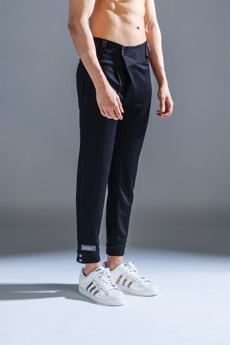 Asymmetrical Pants- Black Pants for men – Primal Gray