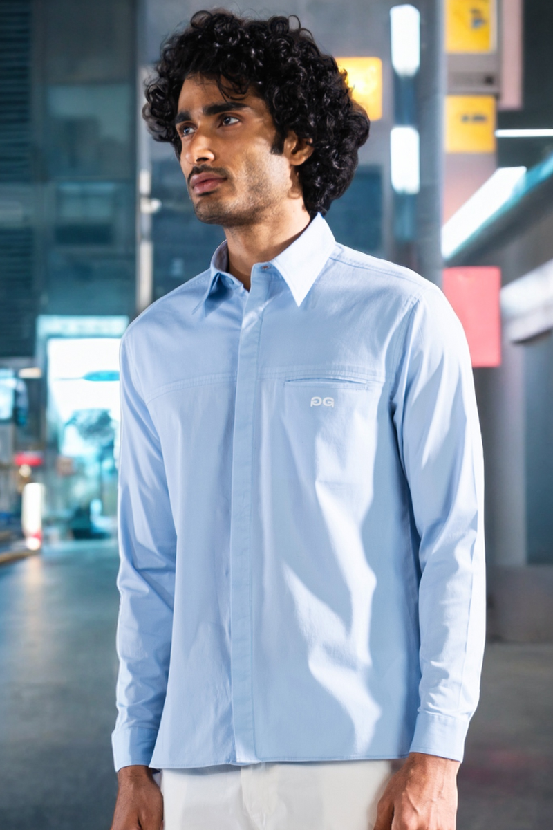 Men's Essential Classic Blue Shirt [Fair Trade Cotton] – Primal Gray