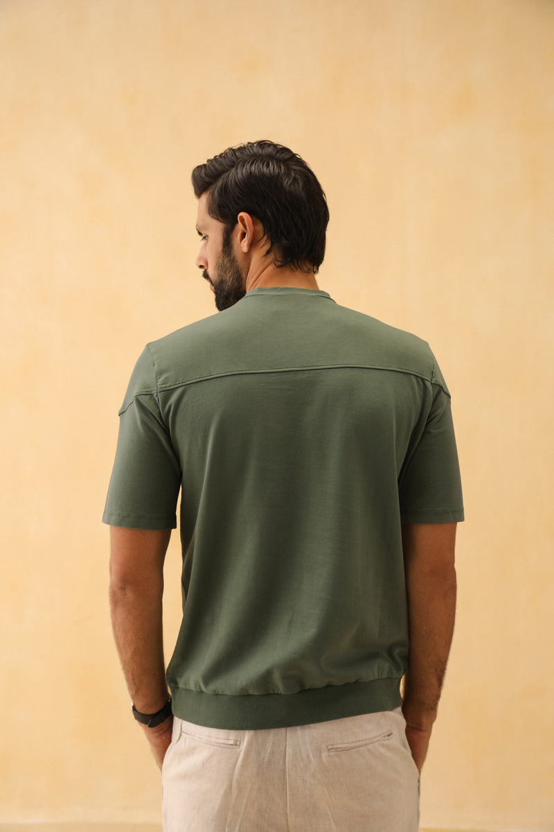 Double Texture T-Shirt for Men: Premium Organic Cotton Tee