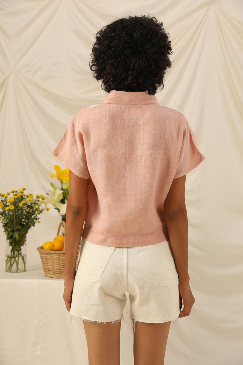 Loose Tube Shirt For Women in Dusky Pink [Relaxed Fit]