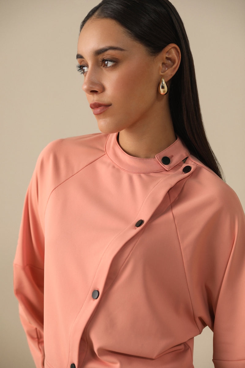 Women's High Neck Jacket Top [Recycled Polyester]