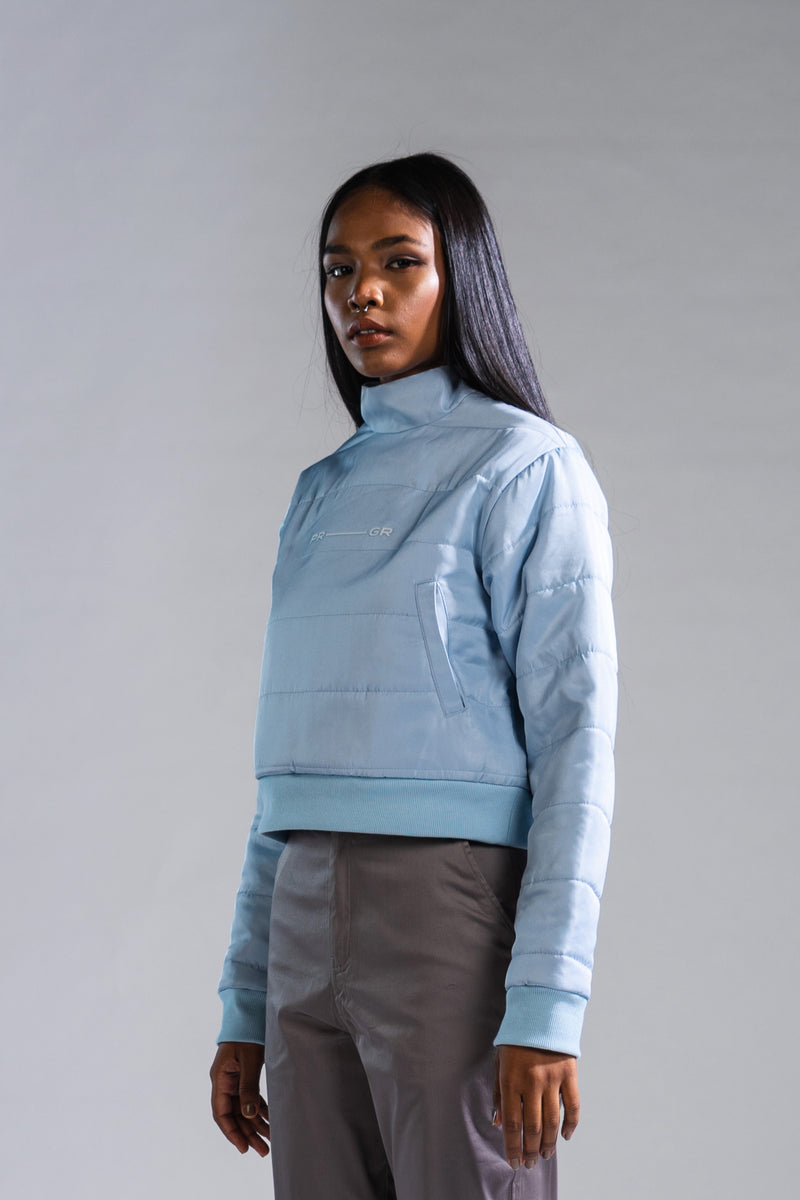 Turtleneck Puffer Jacket – Primal Gray